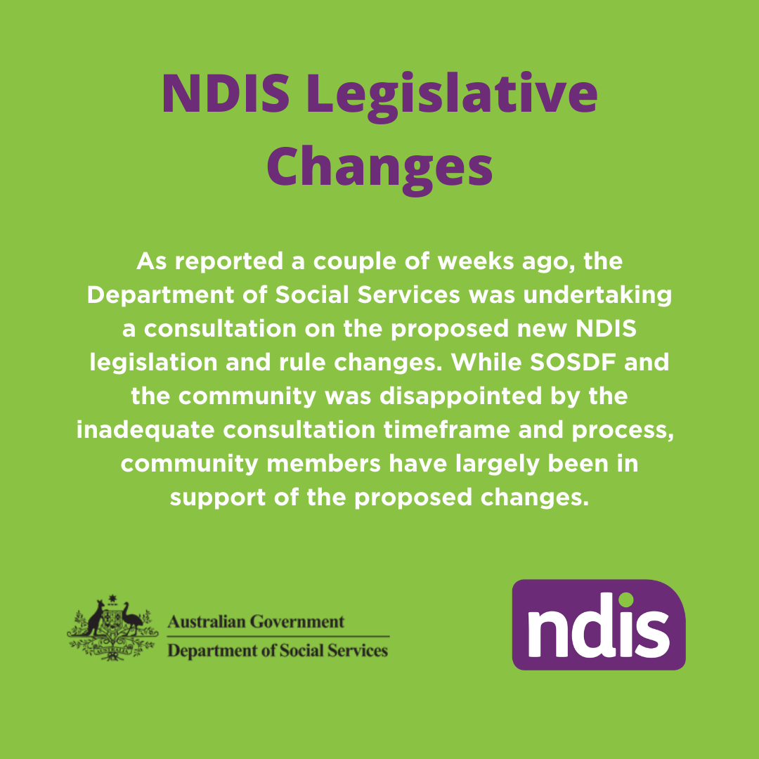 NDIS Legislative Changes – Save Our Sons Duchenne Foundation